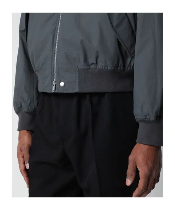 JIL SANDER Zip-up Bomber Jacket - Grey