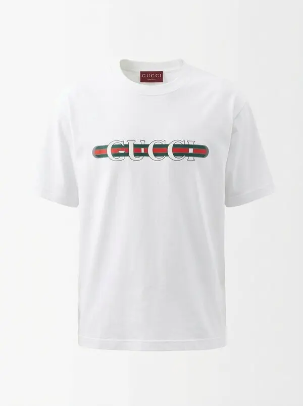 Gucci Logo Printed Jersey T-shirt