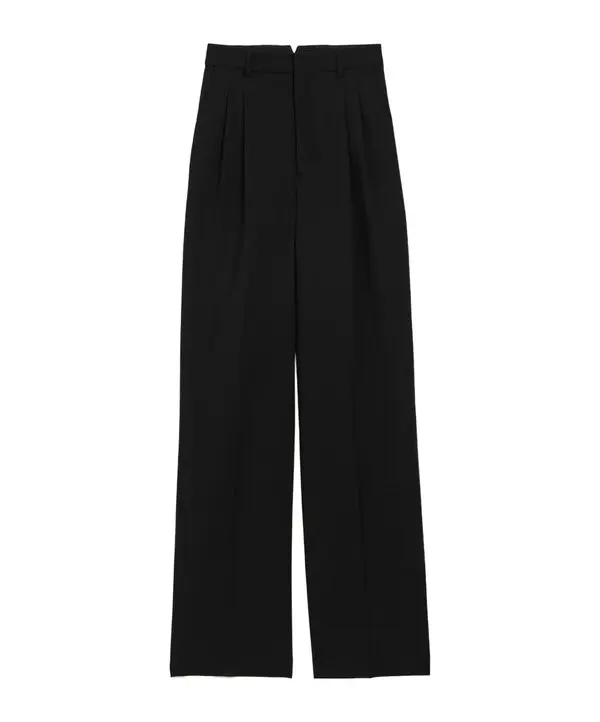AMI Paris High Waist Wide Leg Trousers