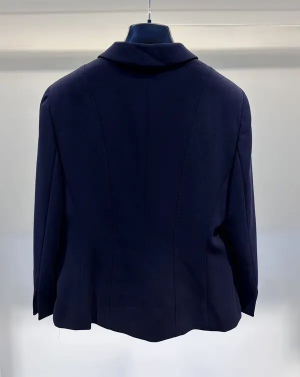 Max Mara Long Sleeve Blazer - Blue