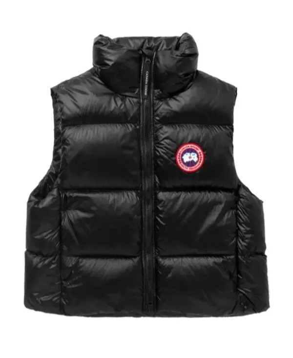 Canada Goose Cypress Logo-patch Zipped Puffer Gilet - Black
