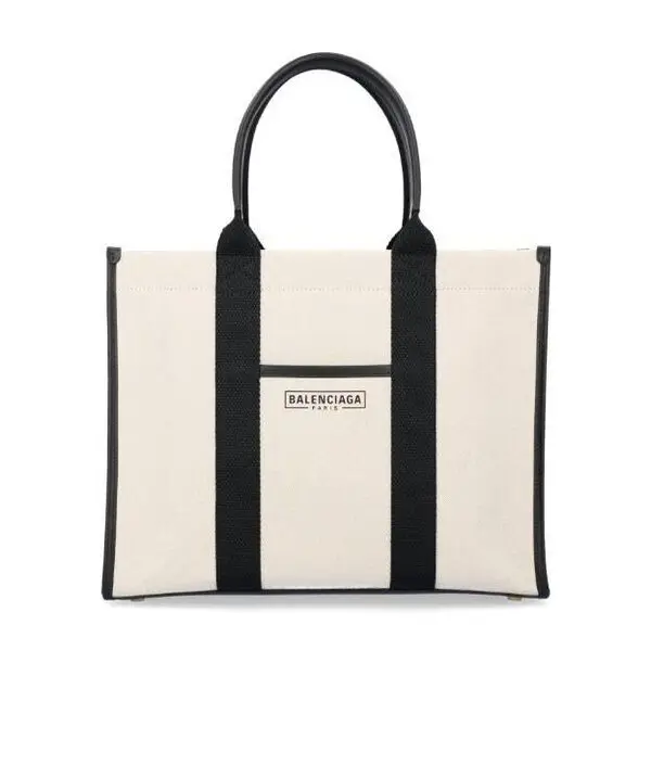 Balenciaga Printed Tote - Nude