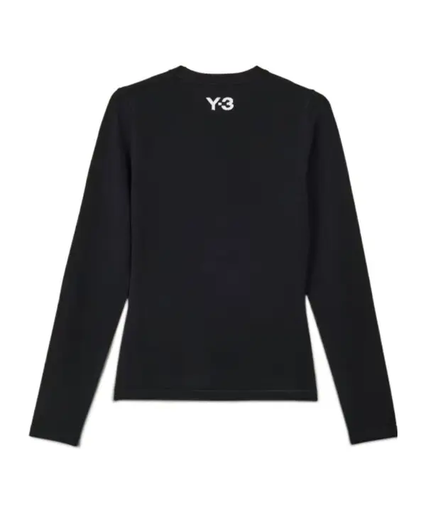 Y3 Long Sleeve T-shirt With Heat-transfer Logo
