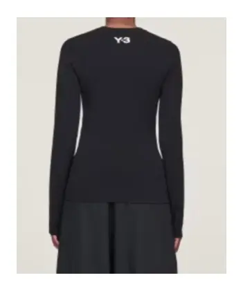 Y3 Long Sleeve T-shirt With Heat-transfer Logo