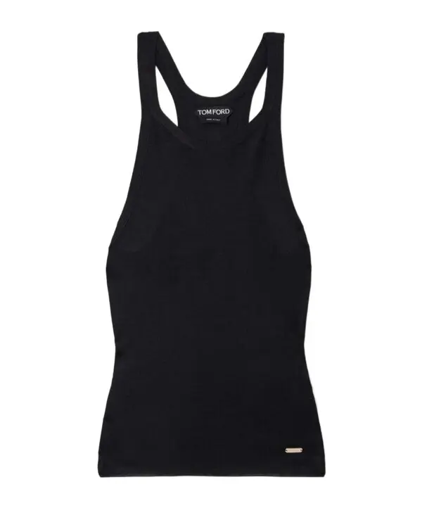 TOM FORD Logo Plaque Tank Top