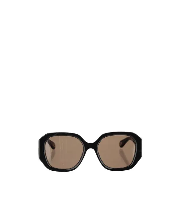 Chloé Eyewear Geometric Frame Sunglasses - Brown