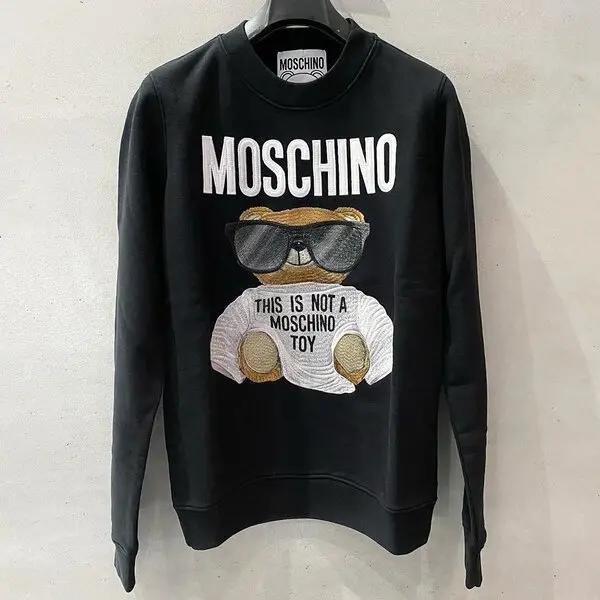 Moschino Teddy Graphic Print Sweatshirt - Black