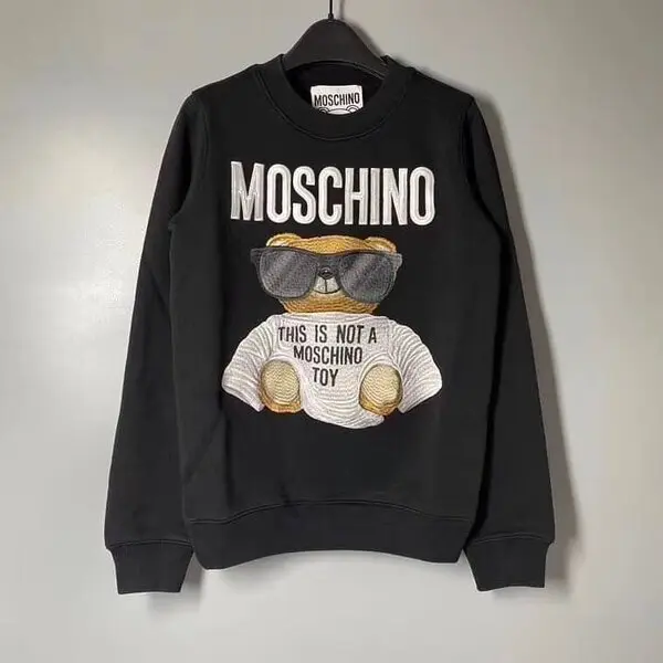 Moschino Teddy Graphic Print Sweatshirt - Black