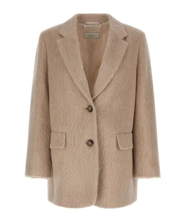 Peserico Single-breasted Blazer - Nude