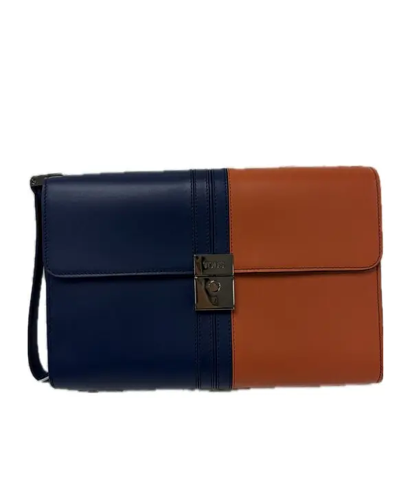 TOD'S Logo Clutch Bag - Black