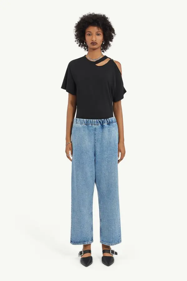 MAISON MARGIELA Cropped Denim Trousers
