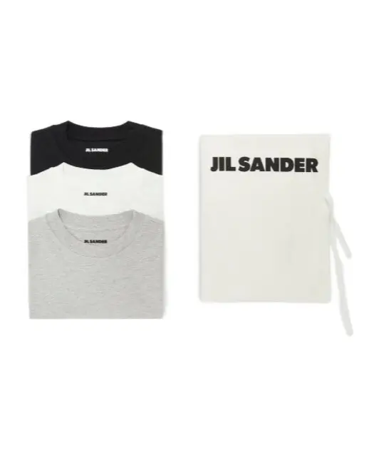 JIL SANDER 3 Packs Crewneck Short-sleeved T-shirt