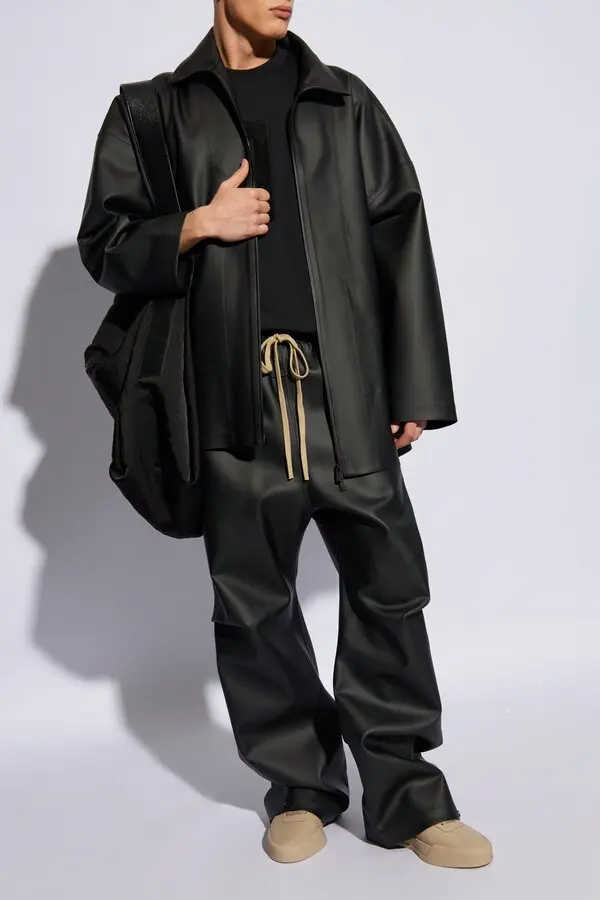 Fear Of God Pleated Wide-leg Drawstring Trousers
