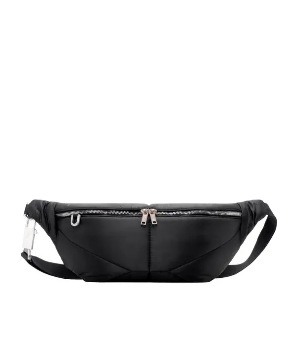 Moncler Quilted Zipped Belt Bag - Black