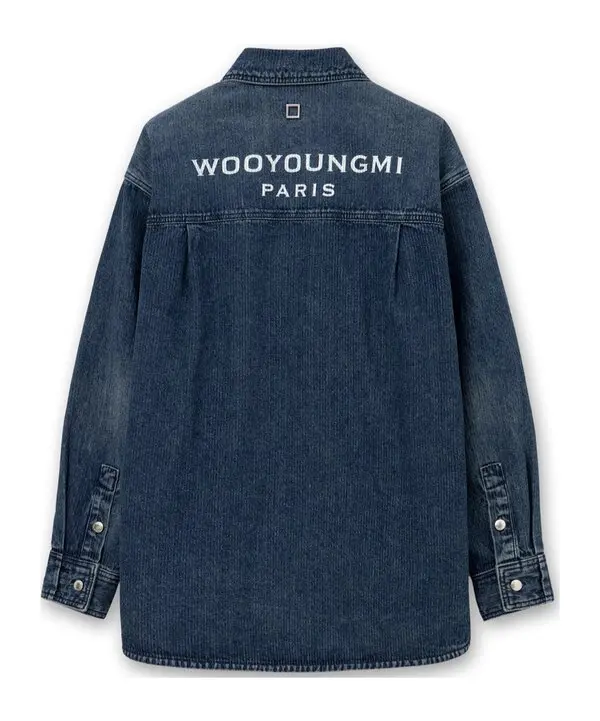 WOOYOUNGMI Denim Shirt With Back Logo