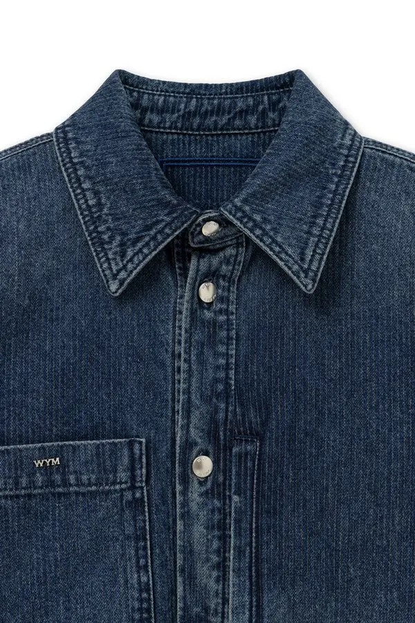 WOOYOUNGMI Denim Shirt With Back Logo