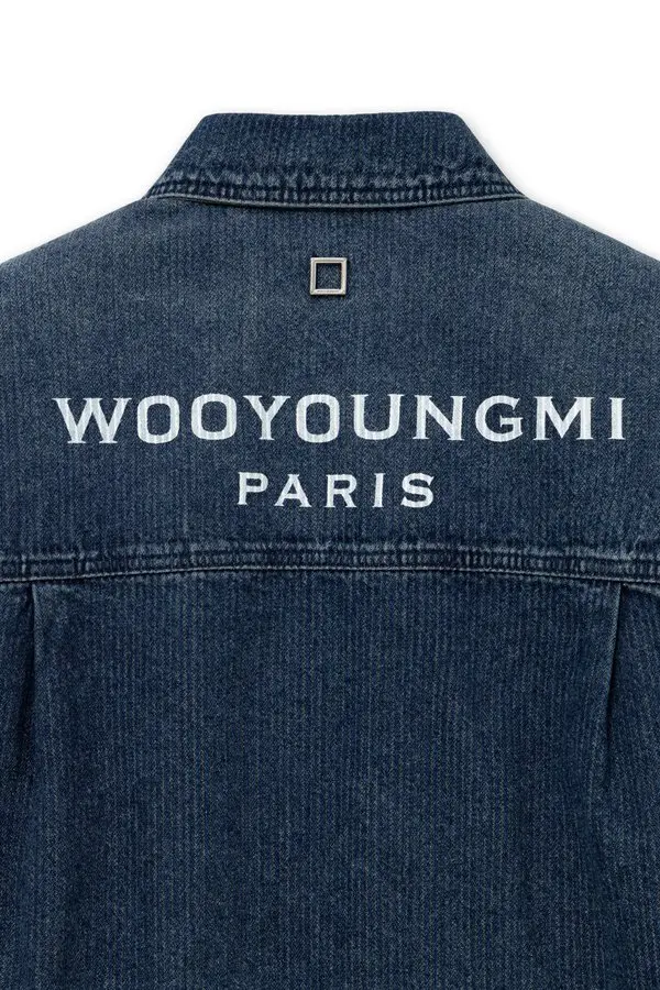 WOOYOUNGMI Denim Shirt With Back Logo
