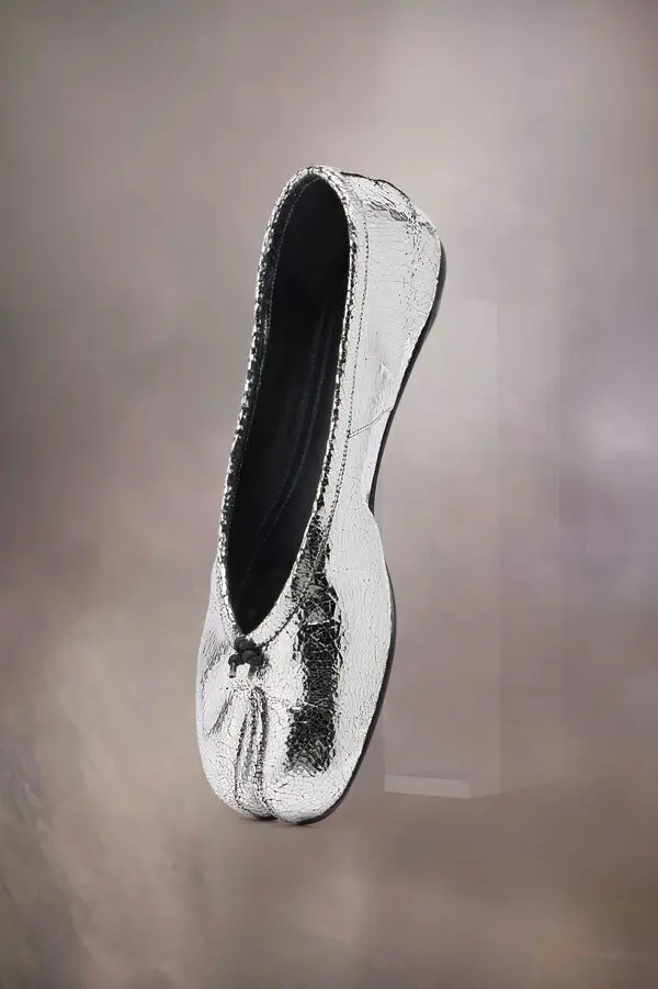 MAISON MARGIELA Tabi Ballerina Flats - Silver