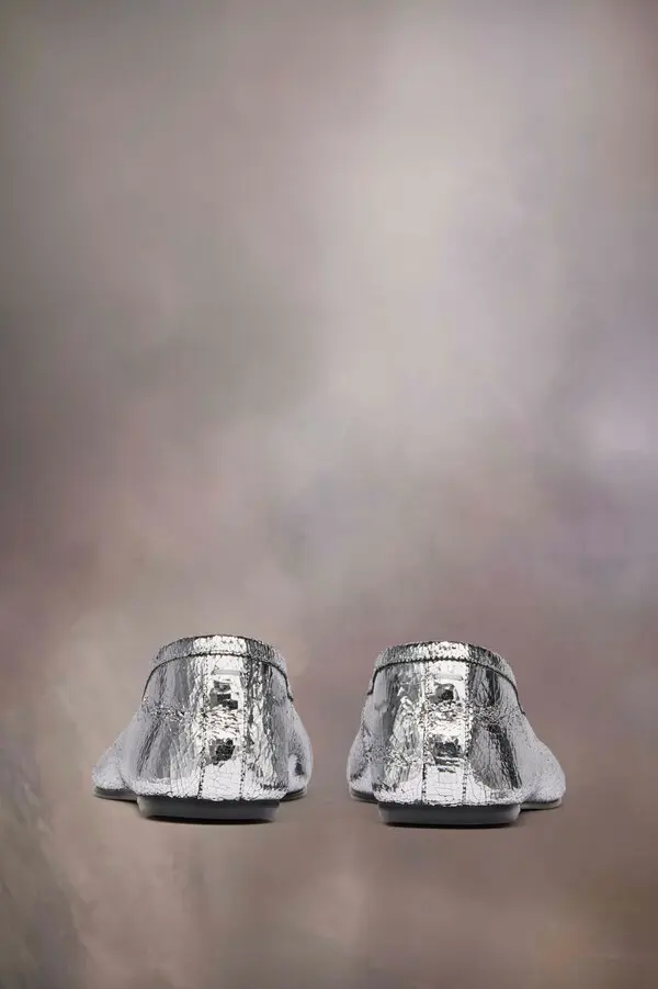 MAISON MARGIELA Tabi Ballerina Flats - Silver