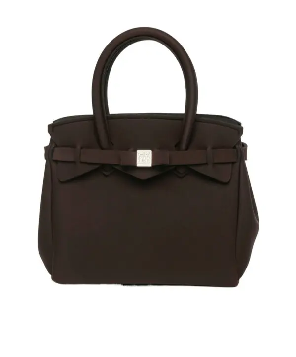 Save My Bag Logo Handbag - Cocoa