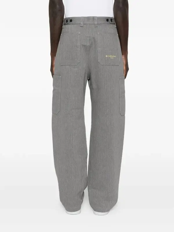 Givenchy Couture Seam Cargo Trousers - Grey