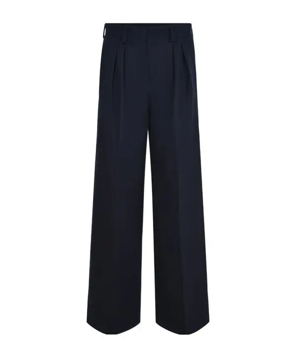 Max Mara Wide-leg Belted Pants - Black