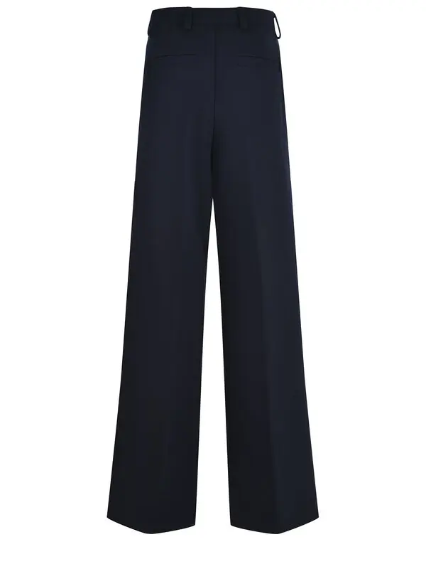 Max Mara Wide-leg Belted Pants - Black