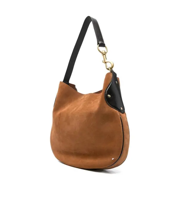 Mulberry Logo Embossed Shoulder Bag - Brown