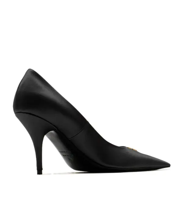 Balenciaga Logo Plaque Pointed-toe Pumps