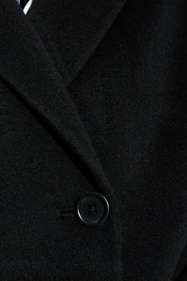 ANINE BING V-neck Double-breasted Coat - Black