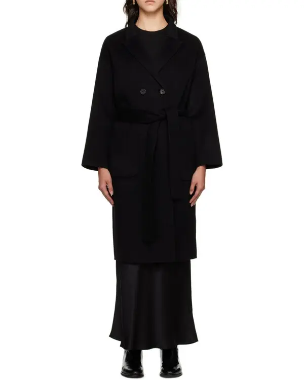 ANINE BING V-neck Double-breasted Coat - Black