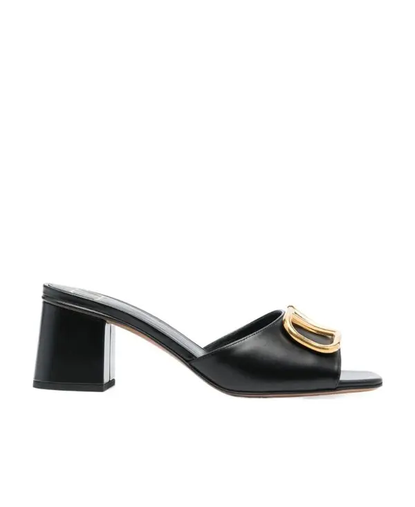 Valentino Garavani Vlogo Signature Square Open Toe Sandals