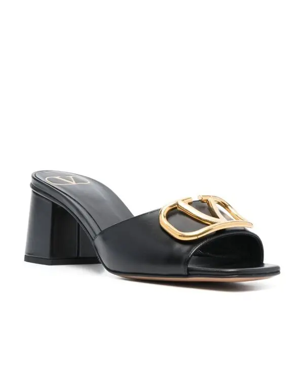 Valentino Garavani Vlogo Signature Square Open Toe Sandals