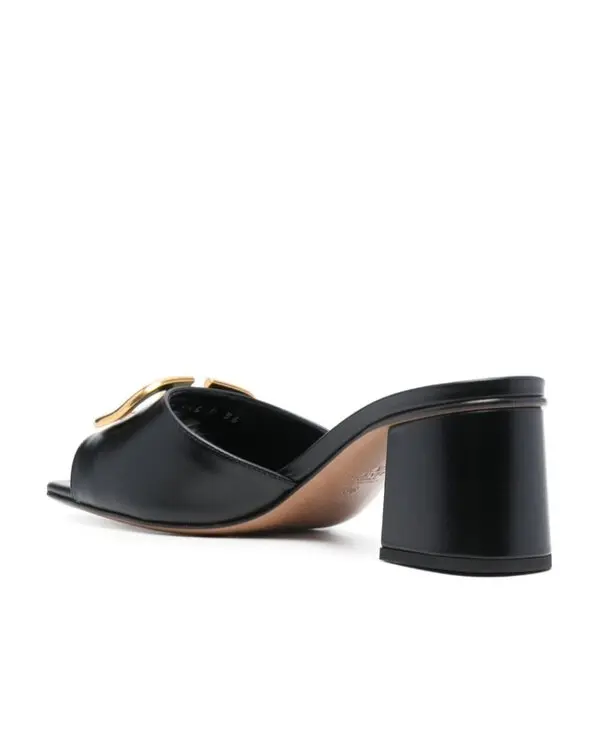 Valentino Garavani Vlogo Signature Square Open Toe Sandals