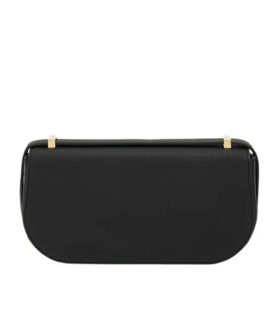 FERRAGAMO Double Gancini Mini Crossbody Bag - Black