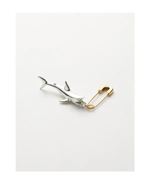 AMBUSH Gold Needle Shark Pendant Single Earring
