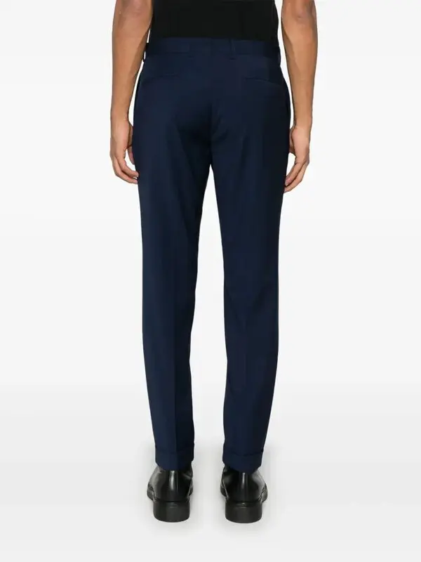 BARBA NAPOLI Tailored Slacks With Zip Closure
