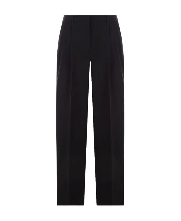 JIL SANDER High-waist Belted Pants - Black