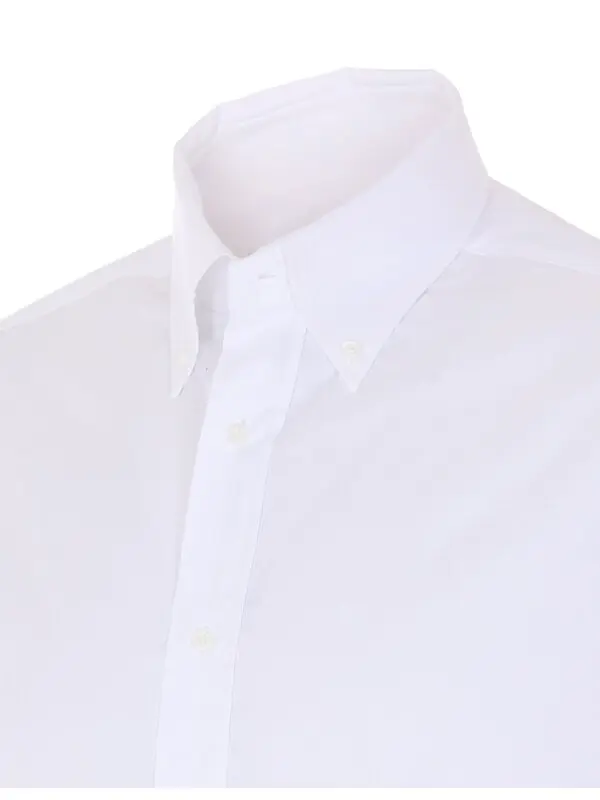 Brunello Cucinelli ブルネロクチネリ ツイル ベーシックフィット シャツ - White