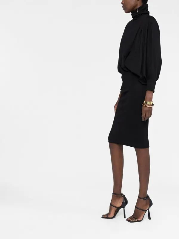 Saint Laurent Oversized Turtleneck Dress