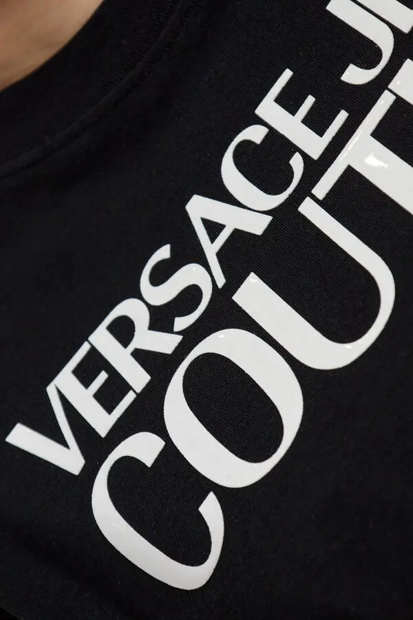 Versace Logo Print T-shirt - Black