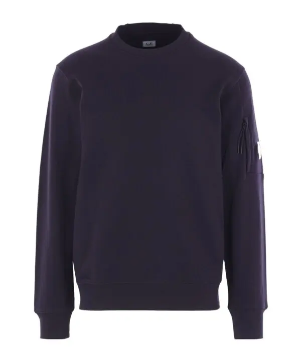 C.P. COMPANY Lens Fleece Crewneck Sweatshirt - Black