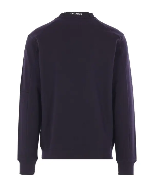 C.P. COMPANY Lens Fleece Crewneck Sweatshirt - Black