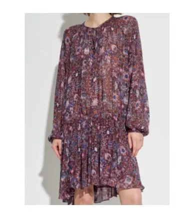 Isabel Marant Étoile Bess Printed Long Sleeve Dress