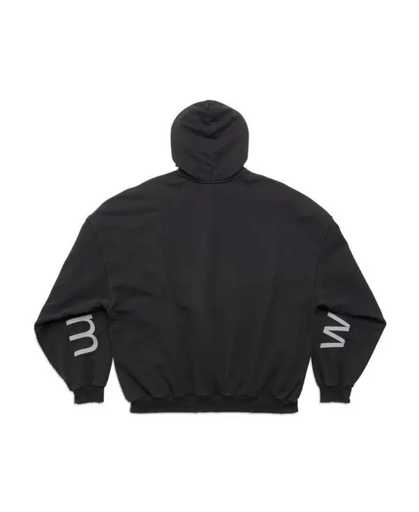 Balenciaga Logo Printed Oversized Hoodie
