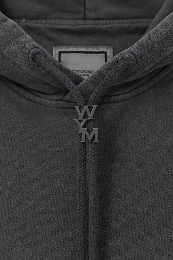 WOOYOUNGMI Logo Patch Hooded Sweater