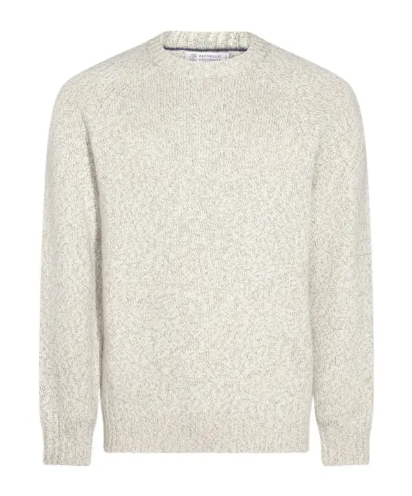 Brunello Cucinelli Marl-knitted Crewneck Jumper
