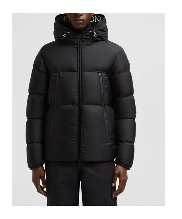 Moncler Zipped Hooded Down Puffer Jacket