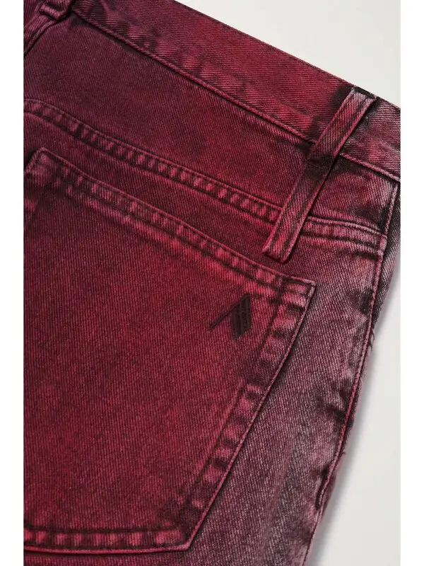 Attico Belt Ring Wide-legged Denim Trousers