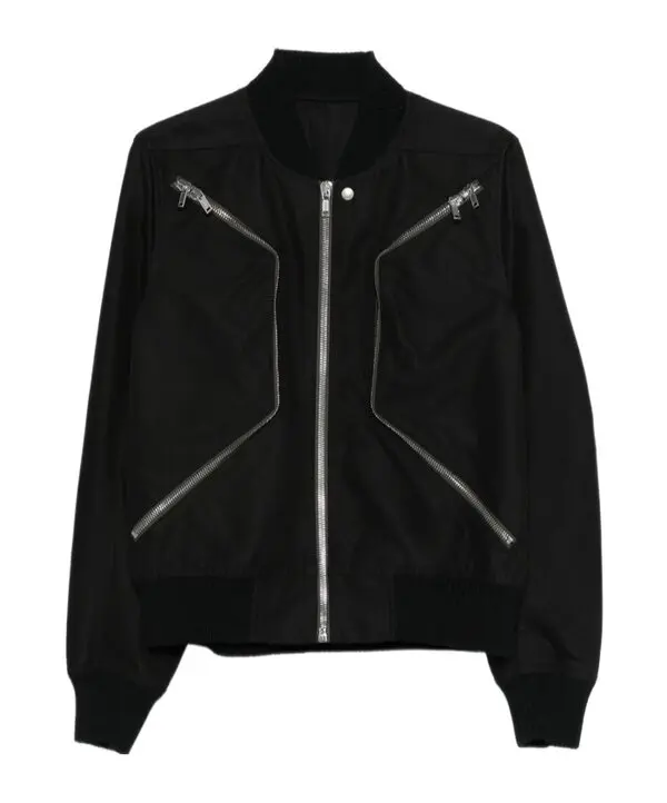 Rick Owens Long-sleeved Zip-up Jacket - Black